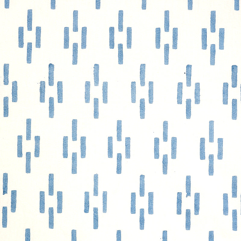 SCHUMACHER MOLLY MAHON DASH HAND BLOCK PRINT PRINTS PRINTS BLUE - 1792 ...