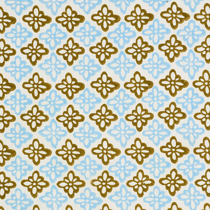 SCHUMACHER MOLLY MAHON PATTEE HAND BLOCK PRINT PRINTS PRINTS KHAKI - 1 ...