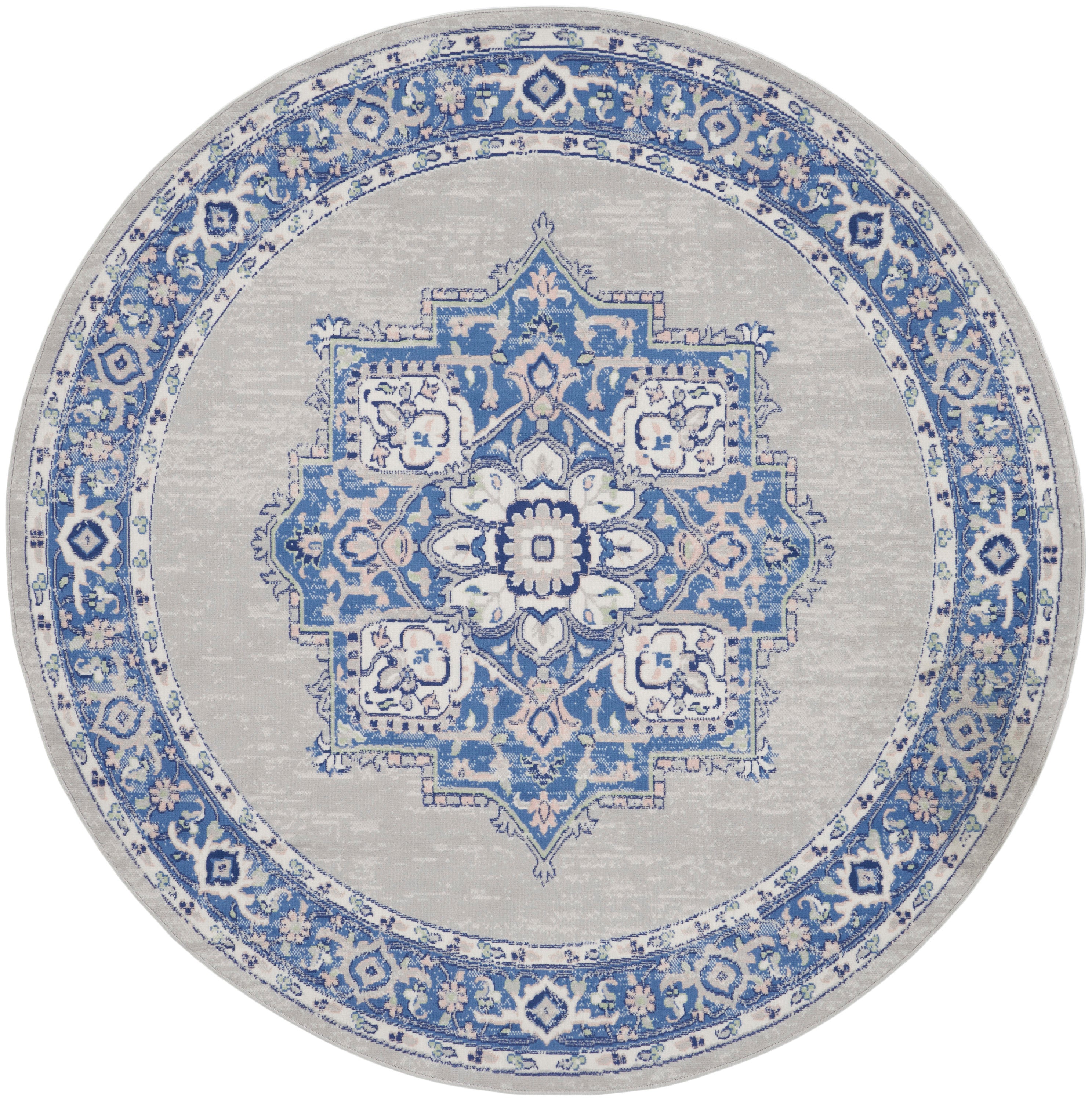 Nourison Rugs Nourison Home Farmhouse 8' X Round - 099446831507 ...