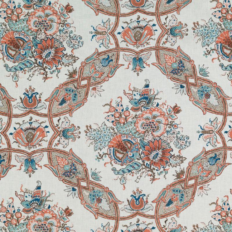 Duralee 21081 | 31-Coral Print - 282089 – Primoends Home Decor to Go