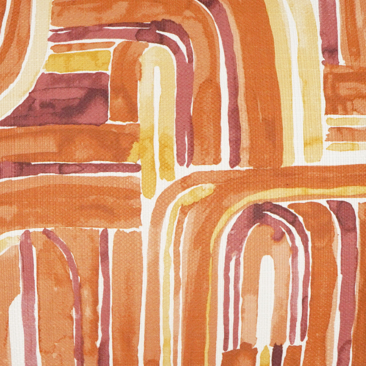 D.V. KAP HOME 3638-T-YARD Bender Fabric - Tangerine Modern, Abstract O ...