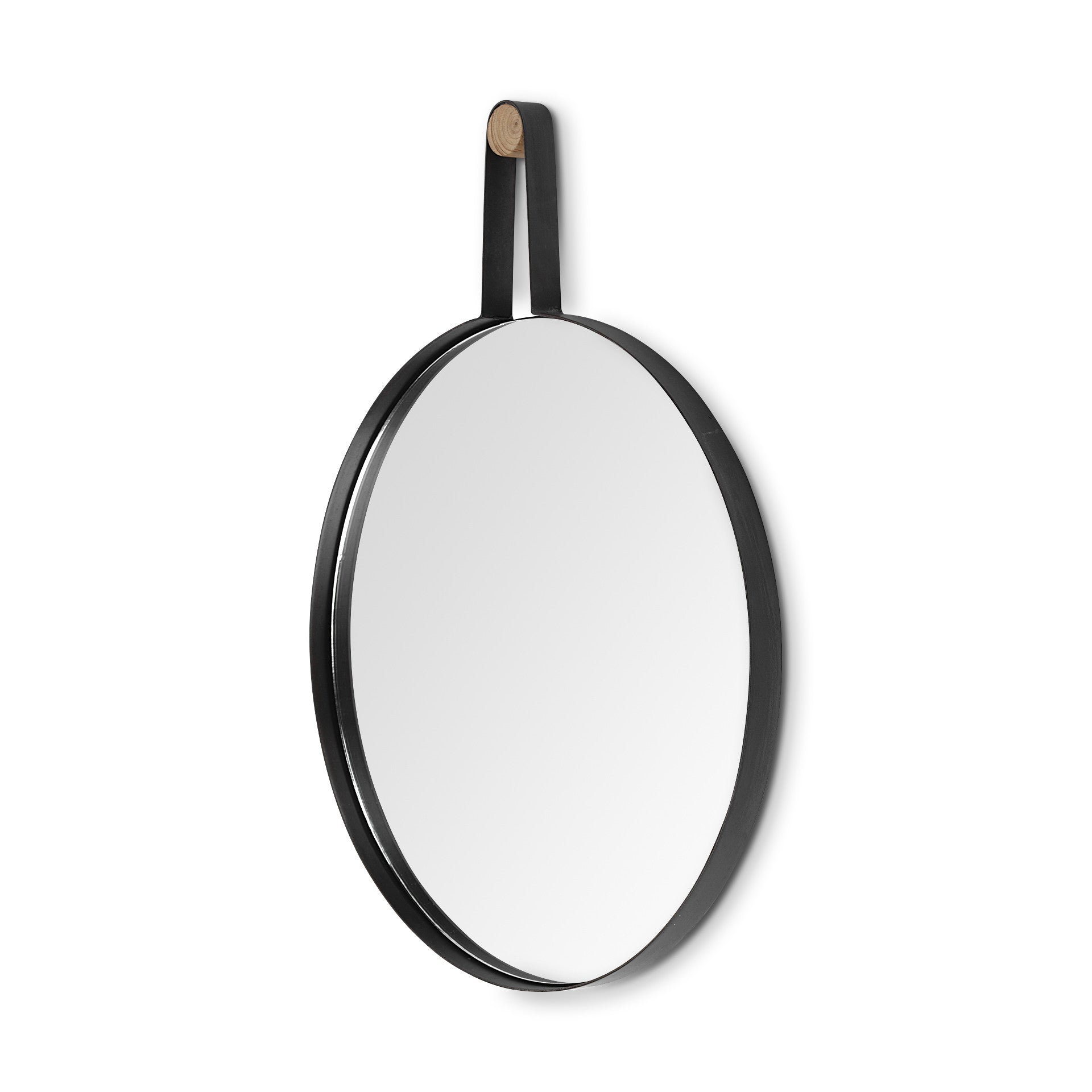 26" Black Wood Mirror – Primoends "Home Decor to Go"