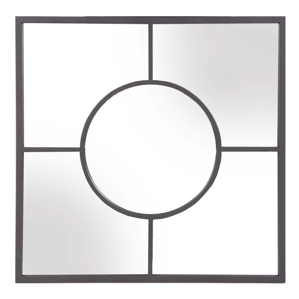 24" Graphite Metal Square Framed Accent Mirror – Primoends Home Decor to Go