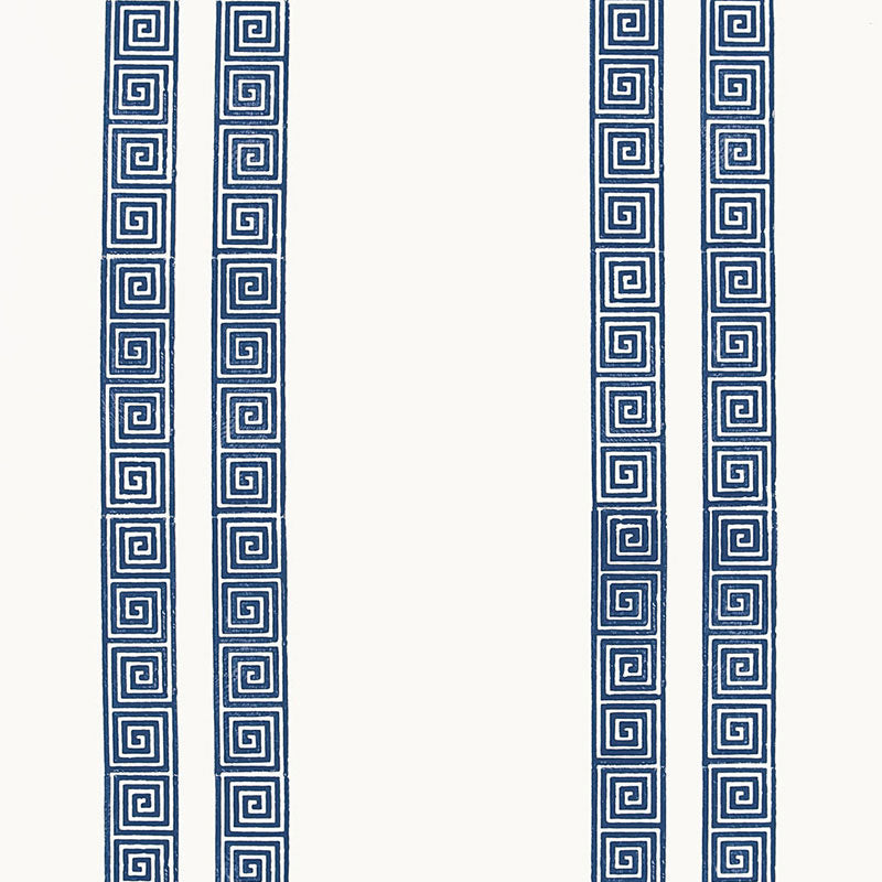 SCHUMACHER JAIPUR GREEK KEY STRIPE NAVY - 5005361 – Primoends Home ...