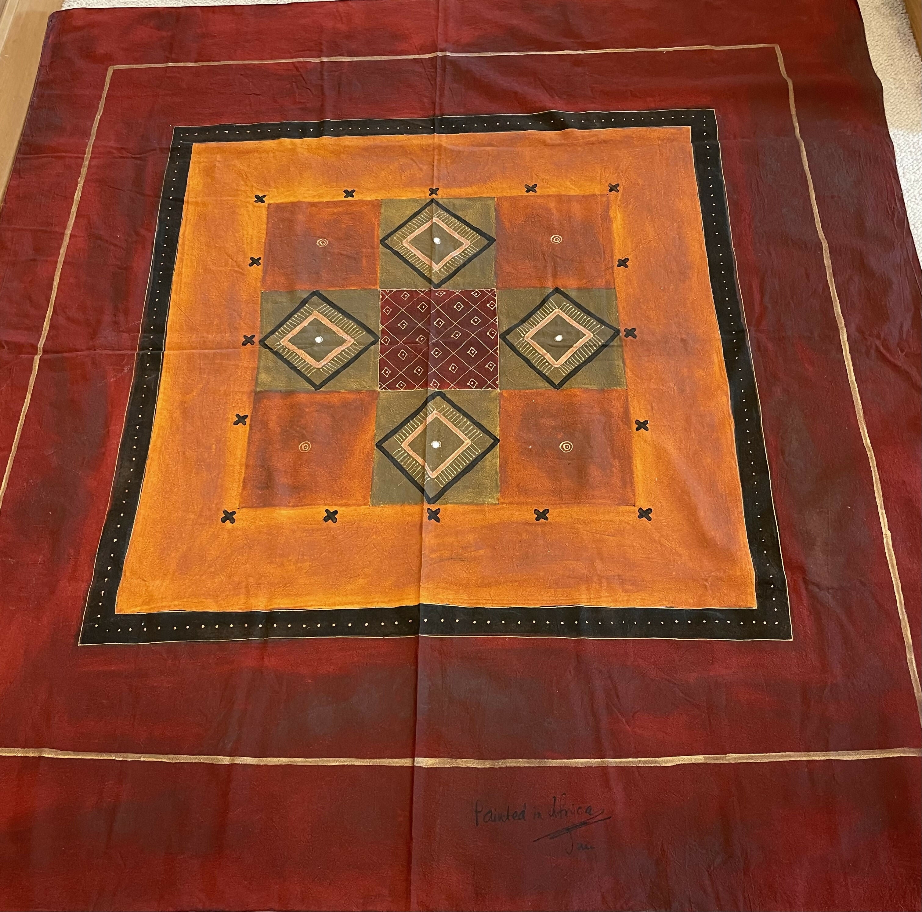 Hand painted wall hanging/tablecloth – Primoends Home Decor to Go