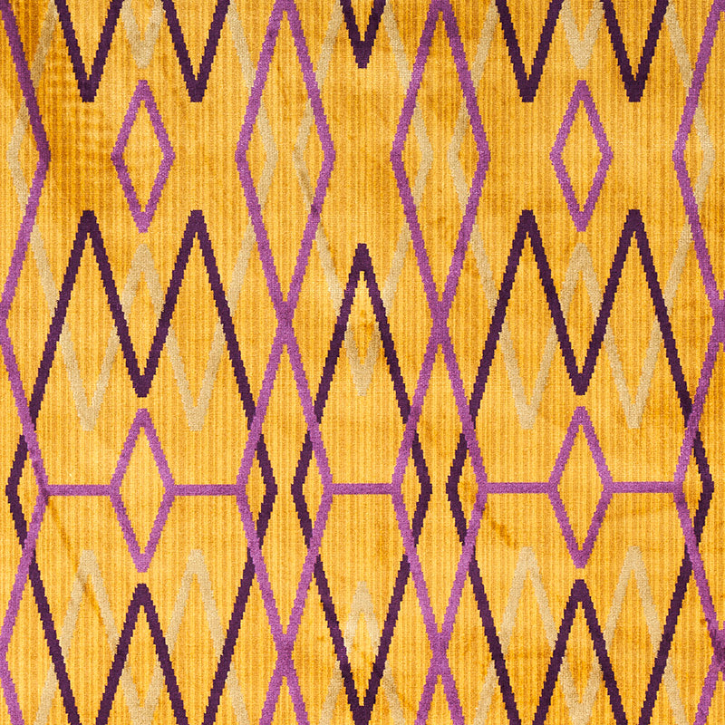 SCHUMACHER FABRIC NEISHA CROSLAND KYOTO TRELLIS SAFFRON - 79532 ...