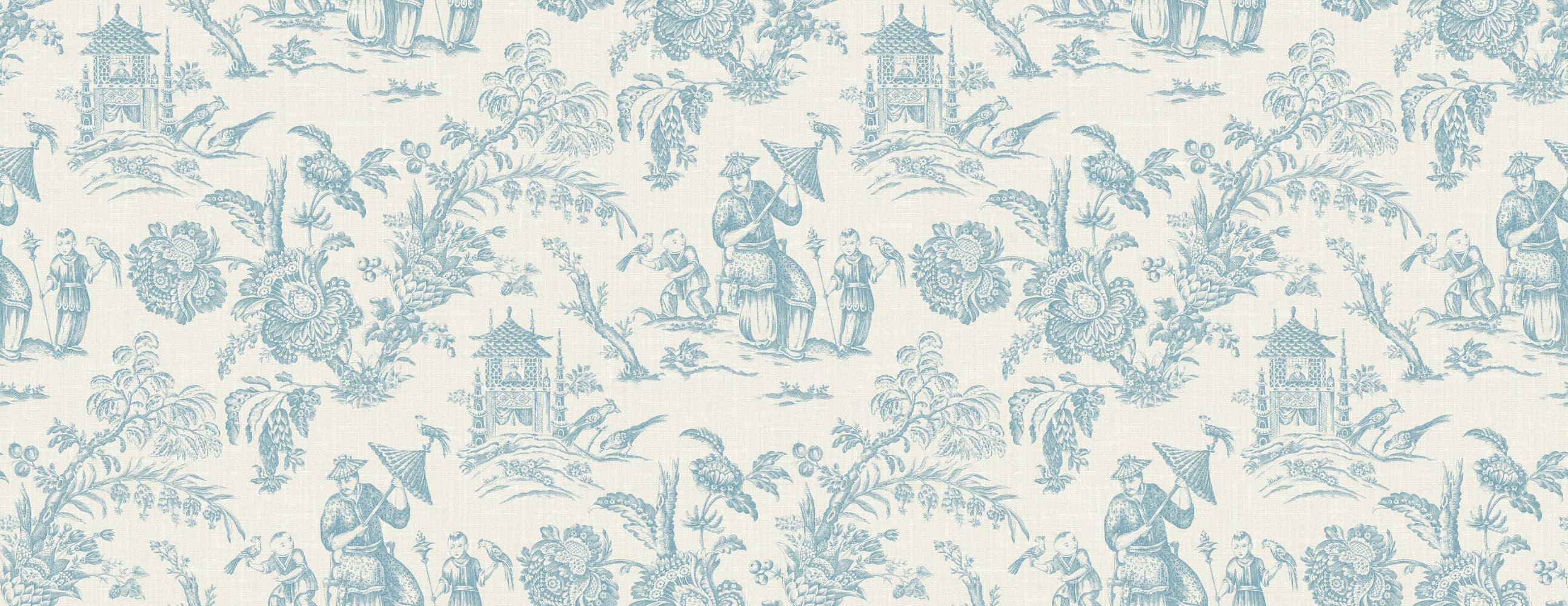Chinoiserie-Linen-Fabric-French-Country-FC62802F – Primoends Home Decor ...