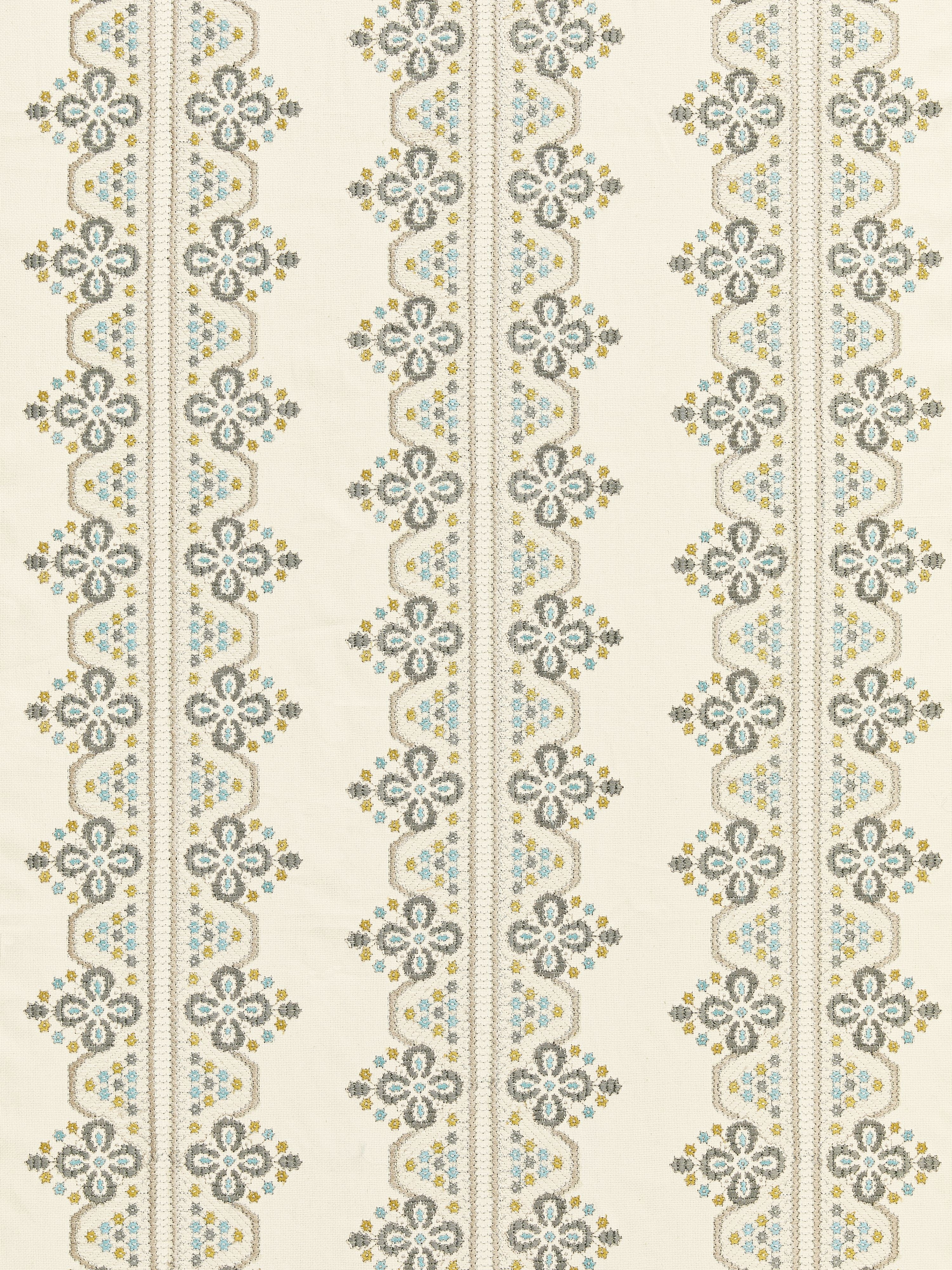 SCALAMANDRE IMOGEN EMBROIDERY FABRIC EARL GREY - GW 000127246 NEW SKU ...
