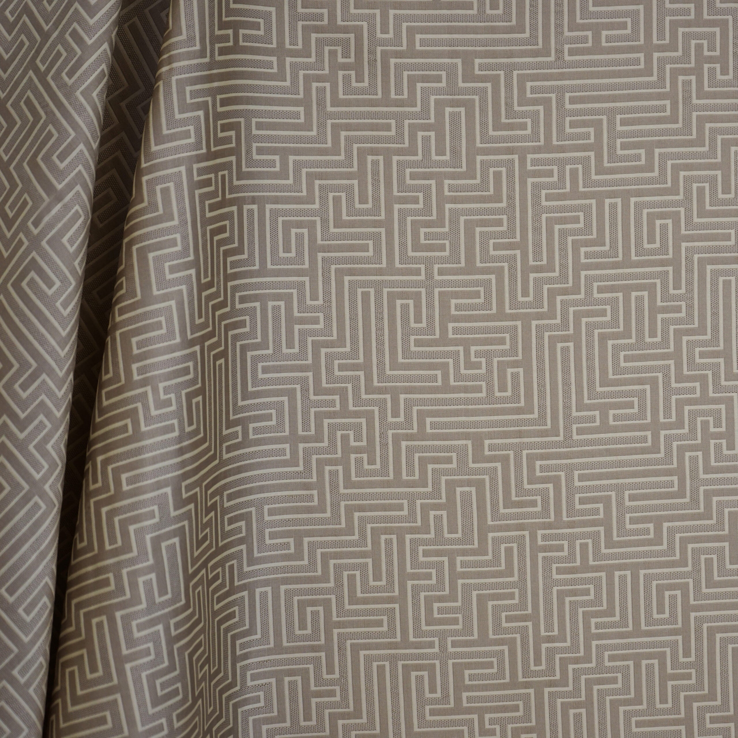 JF Fabrics JF Studio LABYRINTH 32 Fabric Contemporary,Geometric Creme ...