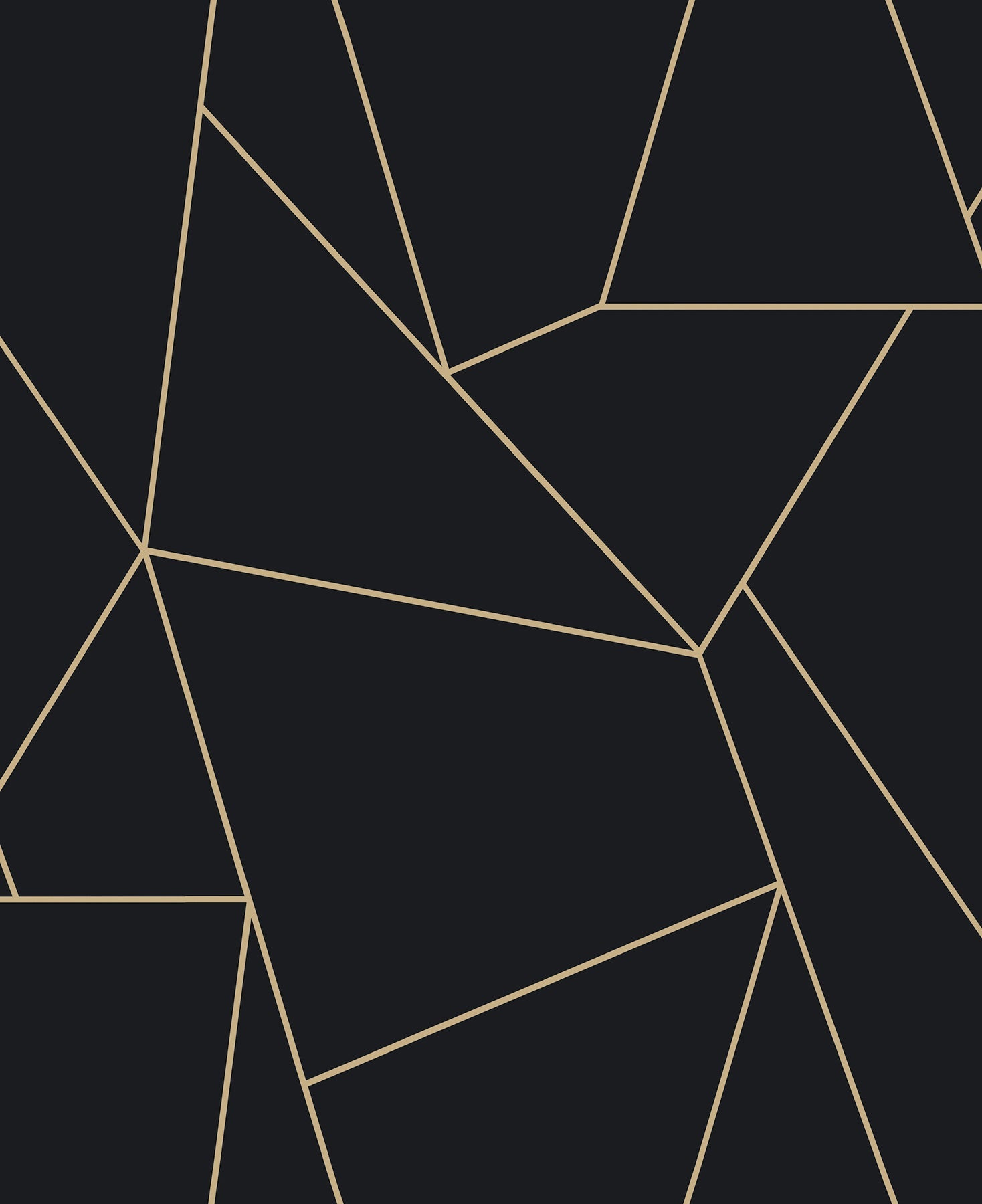 York Wallcoverings Antonina Vella Nazca Black and Gold Wallpaper Geome ...