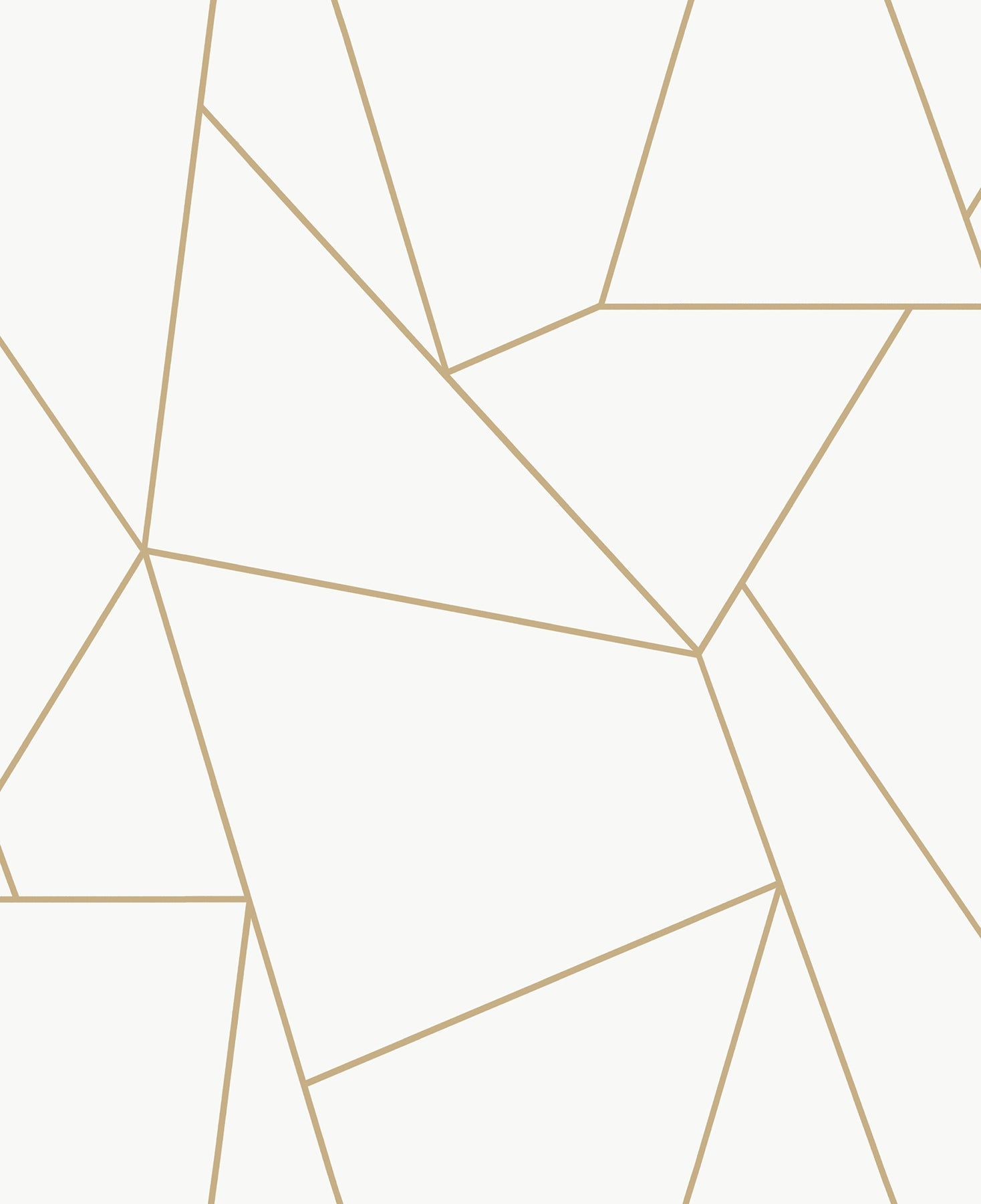 York Wallcoverings Antonina Vella Nazca White and Gold Wallpaper Geome ...