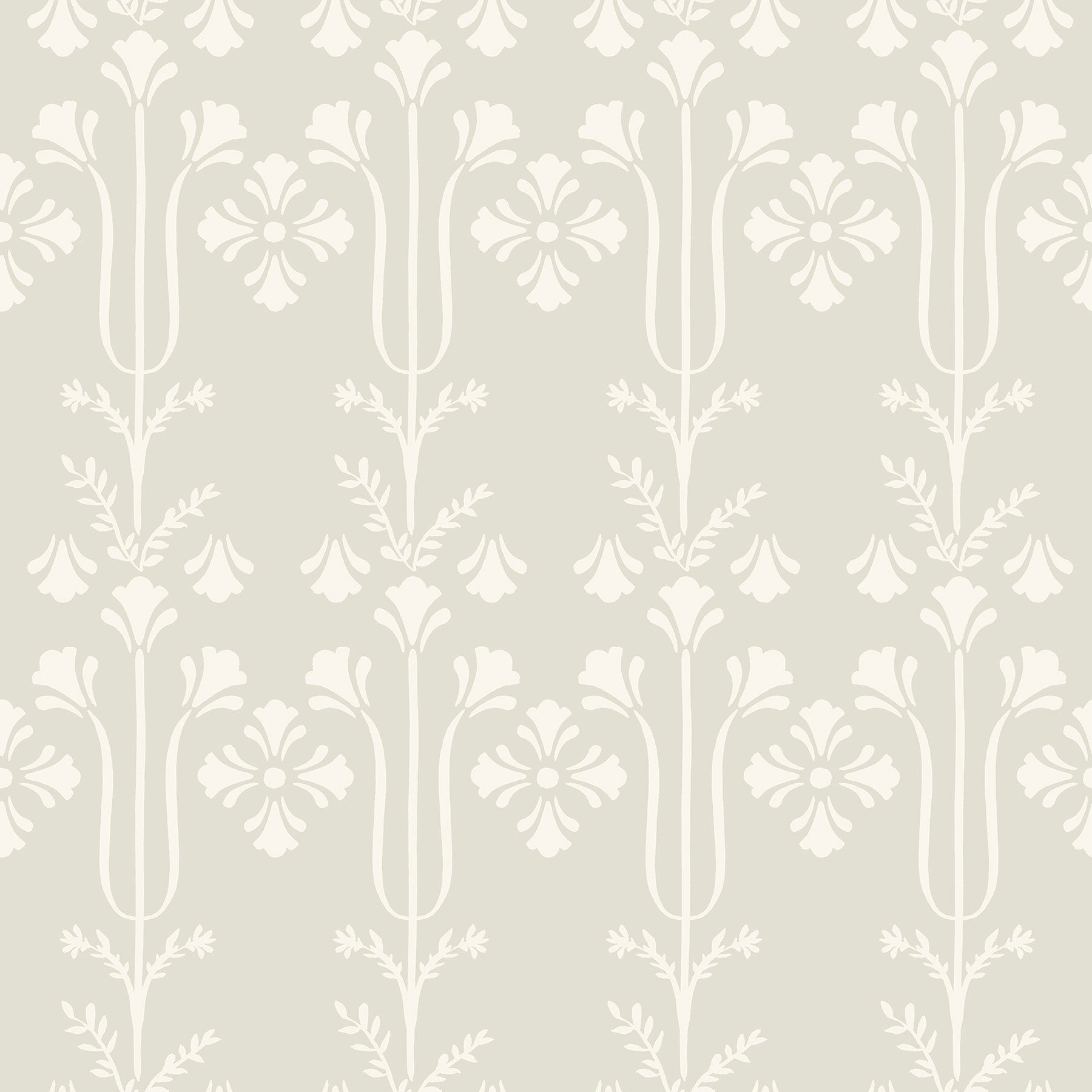 York Wallcoverings Magnolia Home 4 Lydia Ivory Wallpaper Traditional B ...