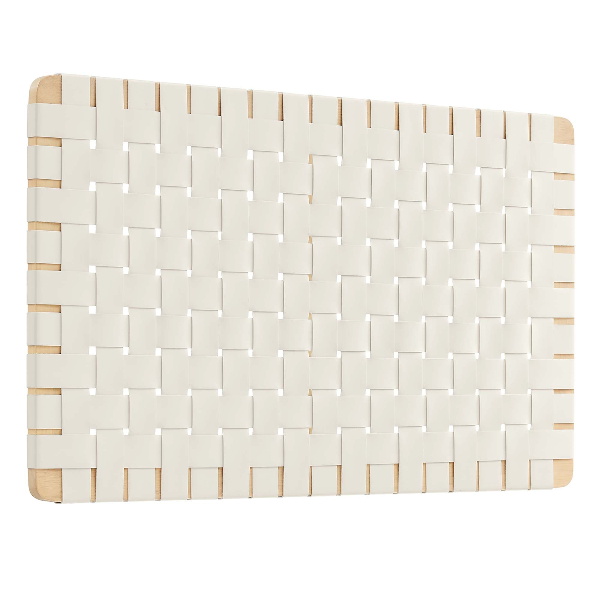 Modway - Sparta Weave Wall-Mount Vegan Leather Twin Headboard by Modwa ...