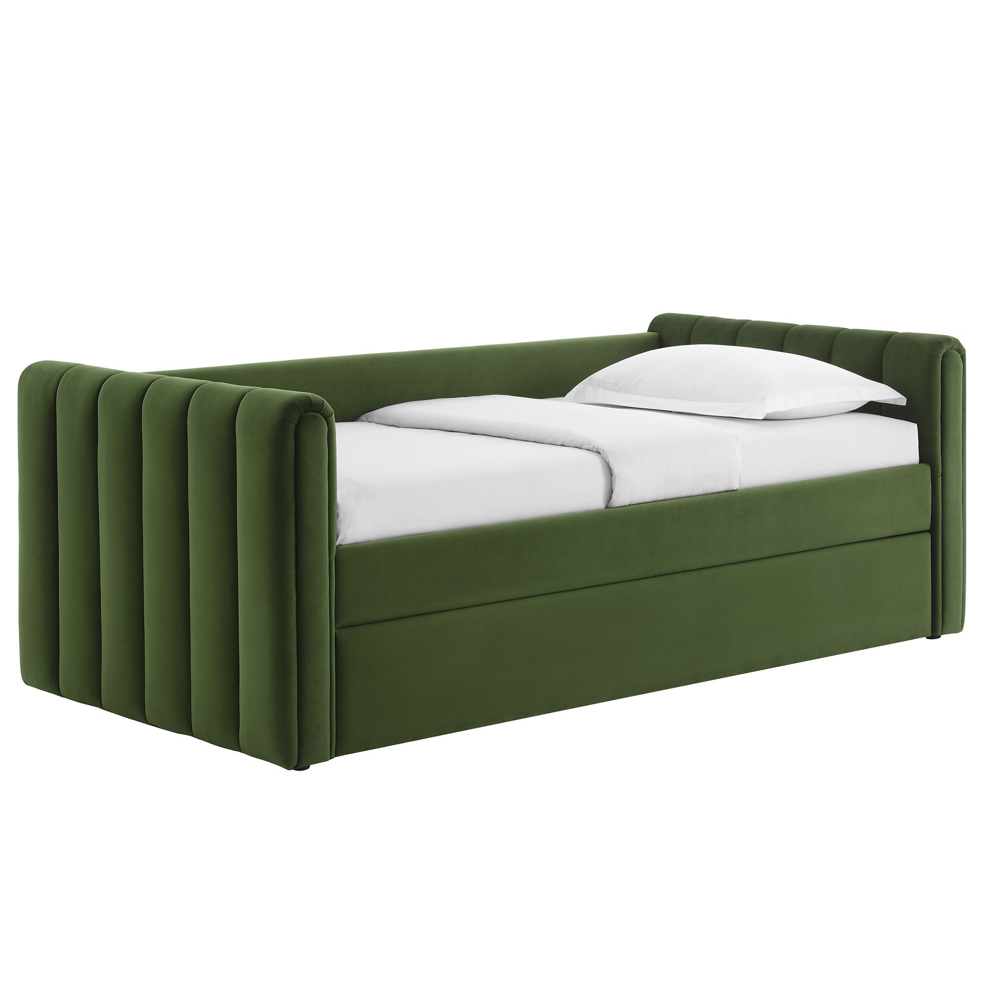 Modway - Veyla Channel Tufted Performance Velvet Twin Daybed With Trun ...