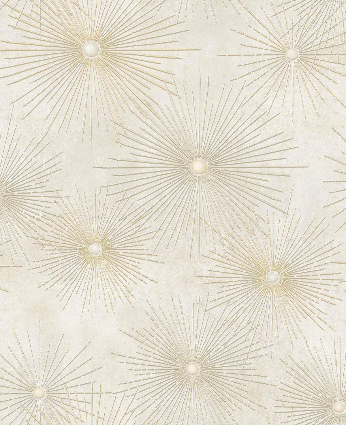 Seabrook Designs Catwalk Geometric Mid Century Metallic Gold , Off-Whi ...