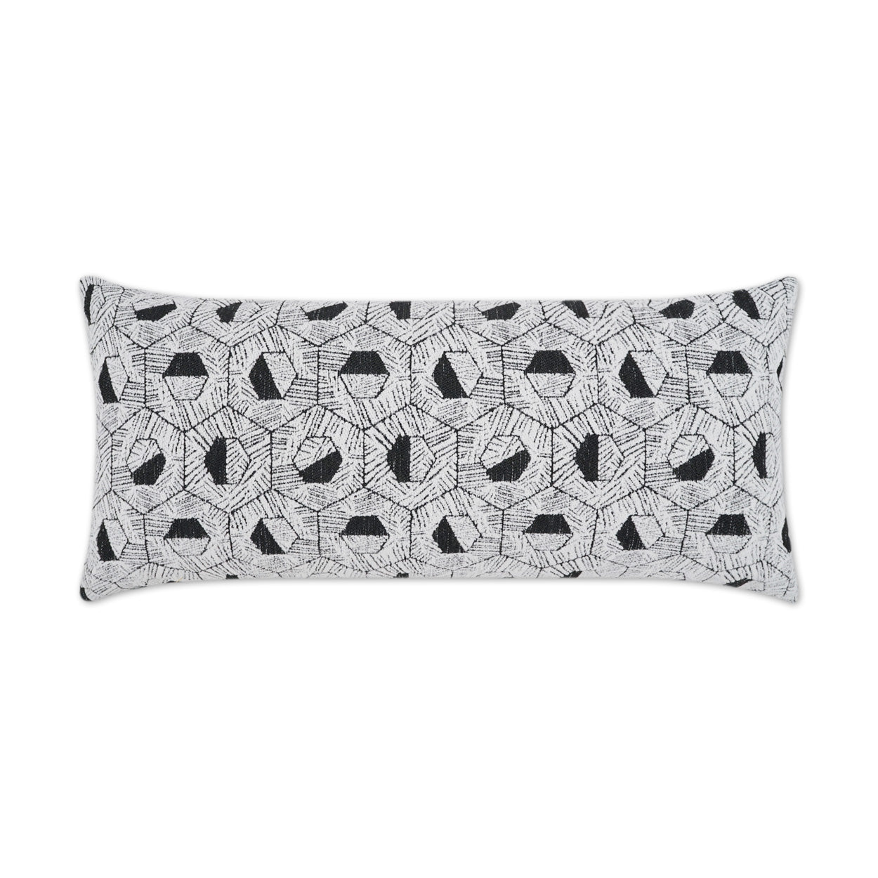 D.V. KAP HOME 12" x 24" Outdoor Alakay Lumbar Pillow Geometric, Modern ...