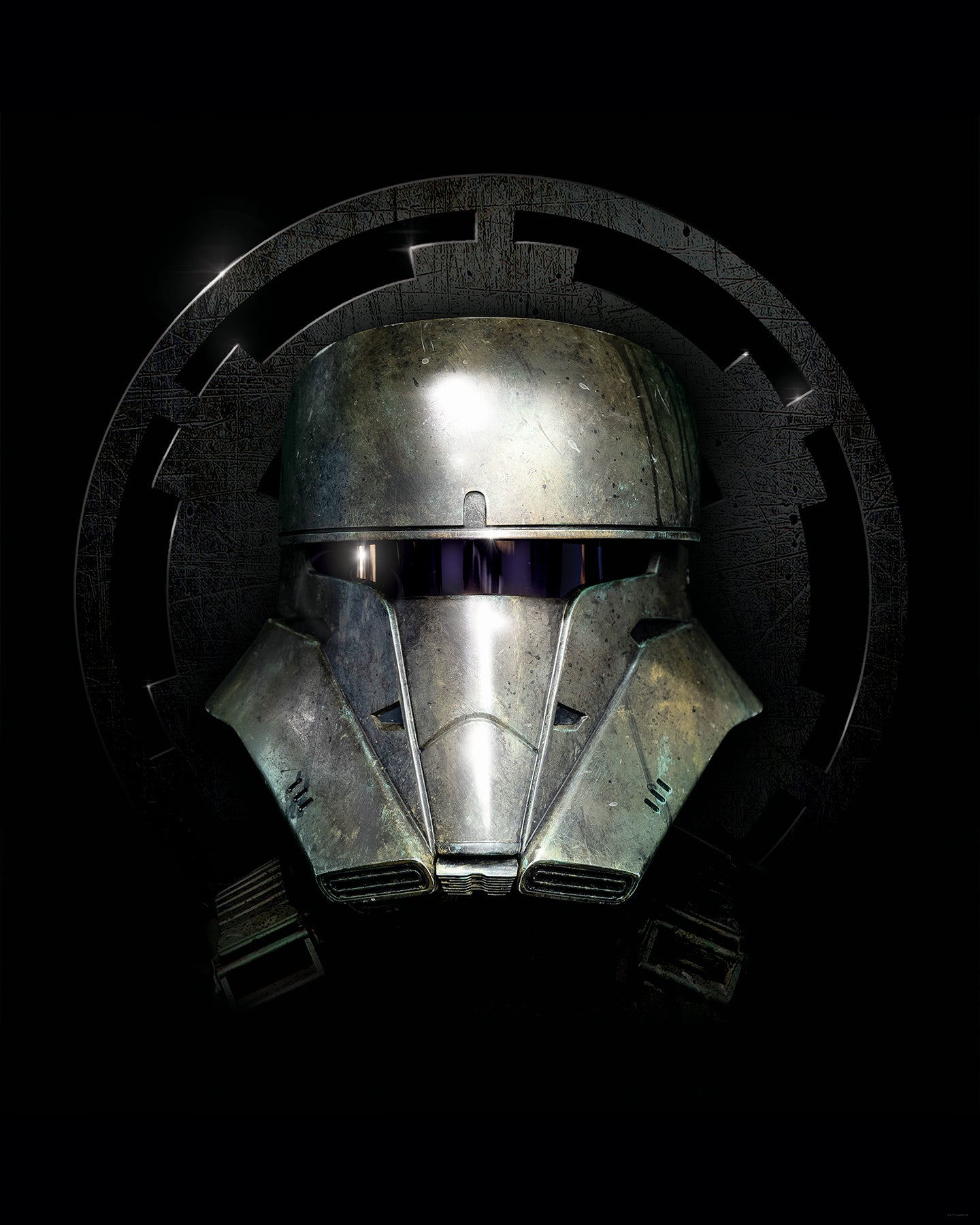 York Wallcoverings RoomMates Star Wars Mandalorian Helmet Peel and Sti ...