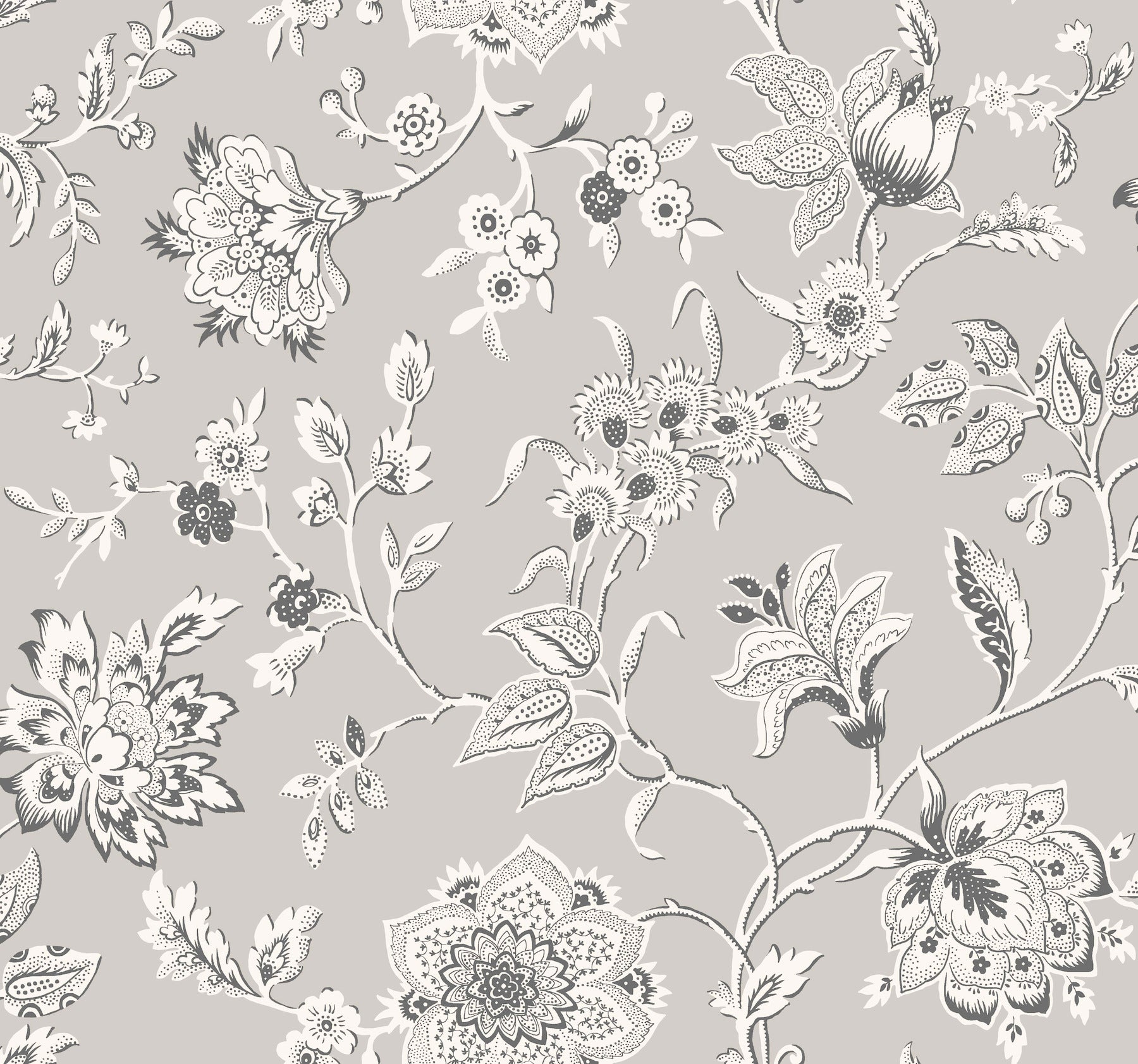 York Wallcoverings Toile Resource Library Sutton Grey Wallpaper Coasta ...