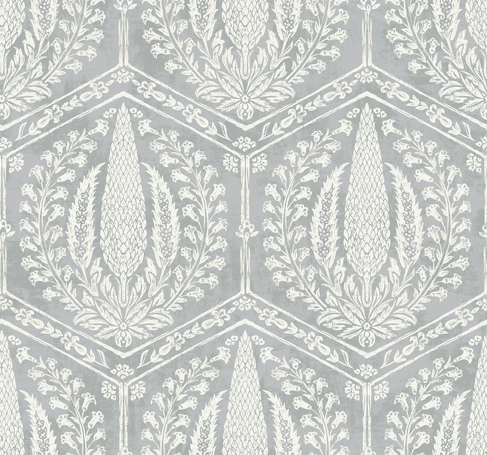 Seabrook Designs Summer House Cyrus Harvest Botanical Country Grey Mat ...