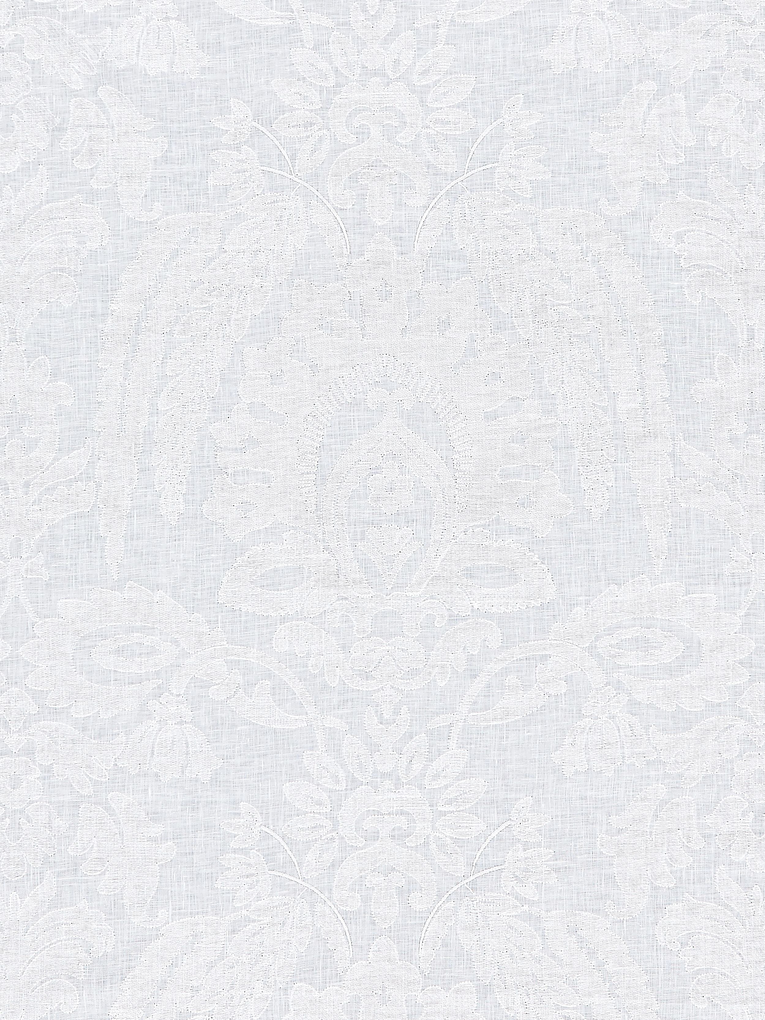 SCALAMANDRE LIA DAMASK SHEER FABRIC SNOW - SC 000127053 NEW SKU # SC27 ...