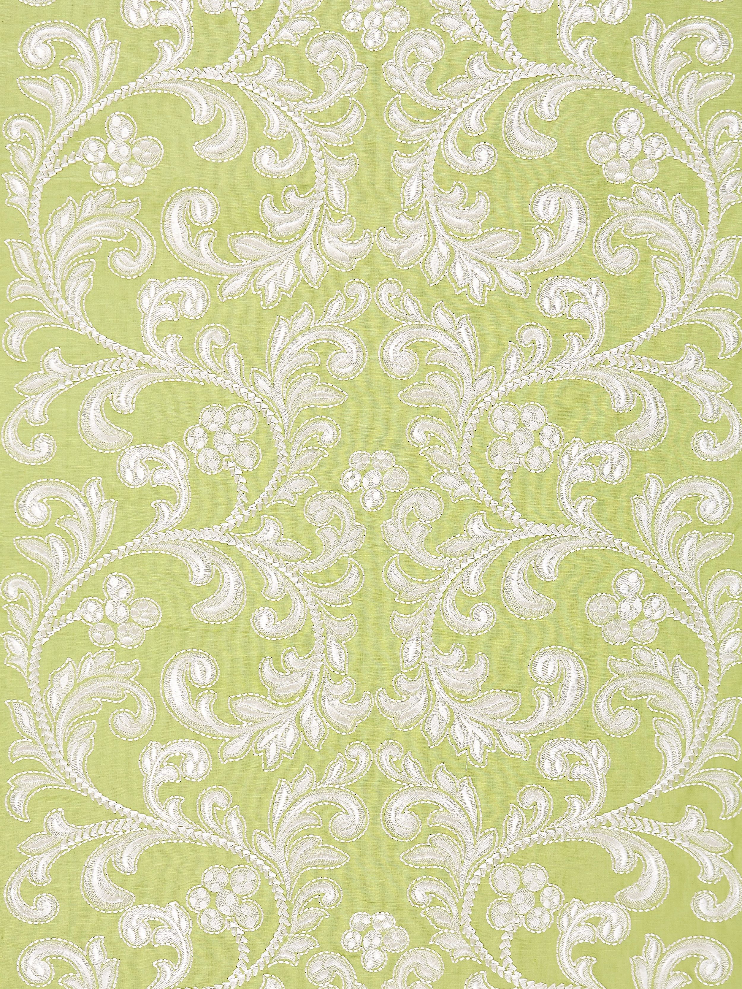 SCALAMANDRE CHIARA EMBROIDERY FABRIC PEAR - SC 000327029 NEW SKU # SC2 ...