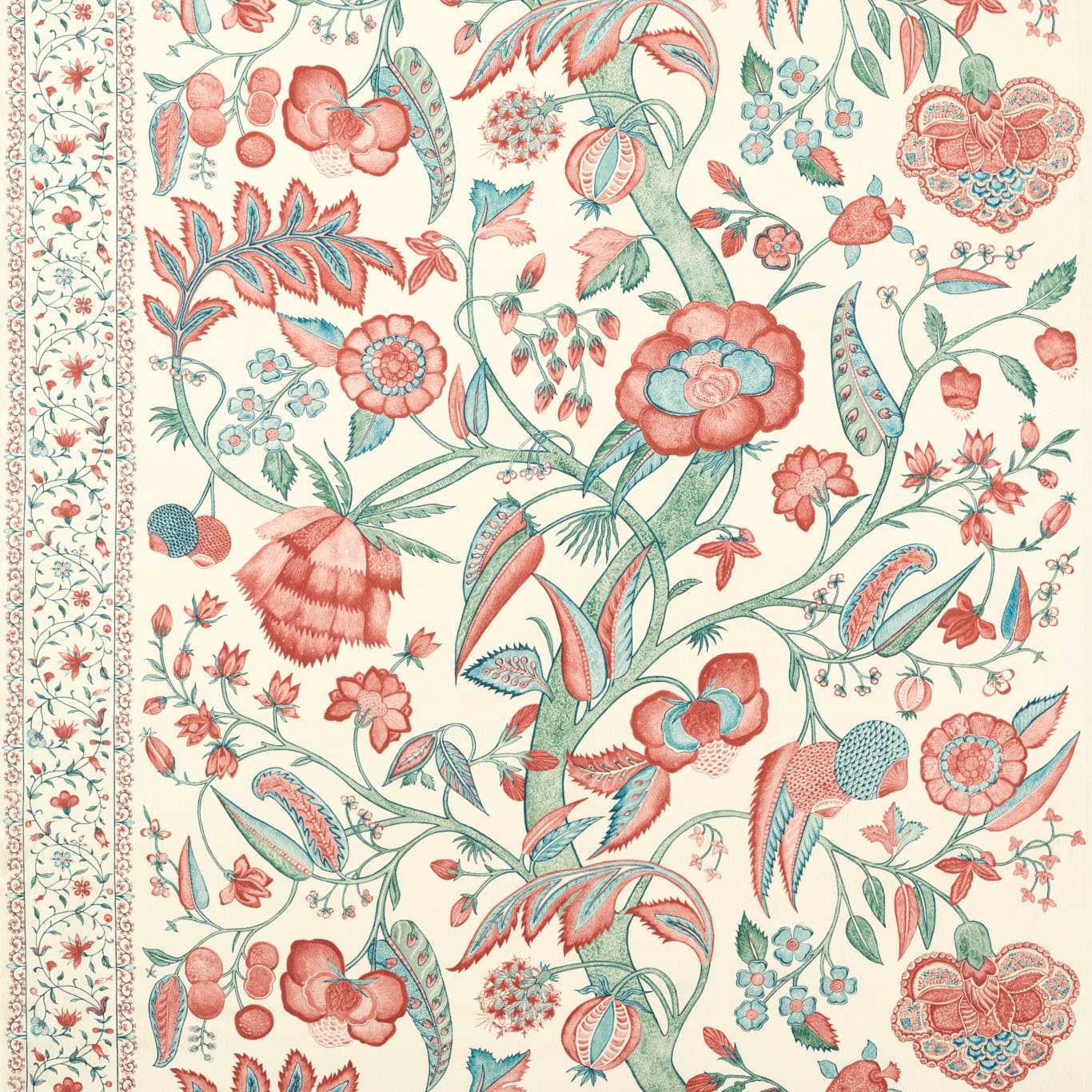 ZOFFANY Artisan Palampore Fabric Contemporary, Floral Chintz - ZINF322 ...